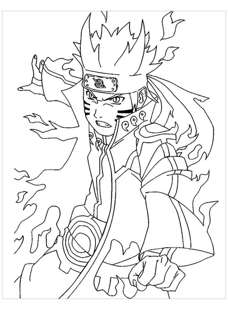 Naruto Coloring Pages - Printable Coloring Free