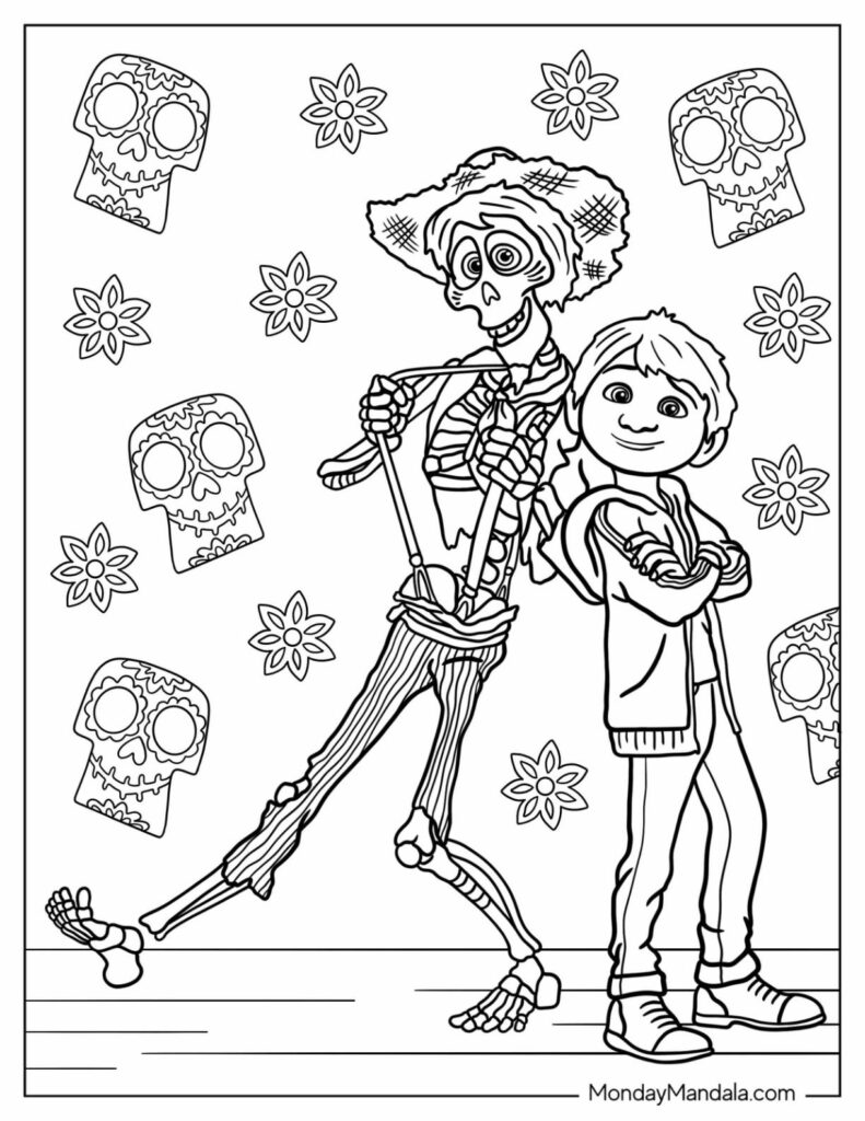 Coco Coloring Pages - Printable Coloring Free