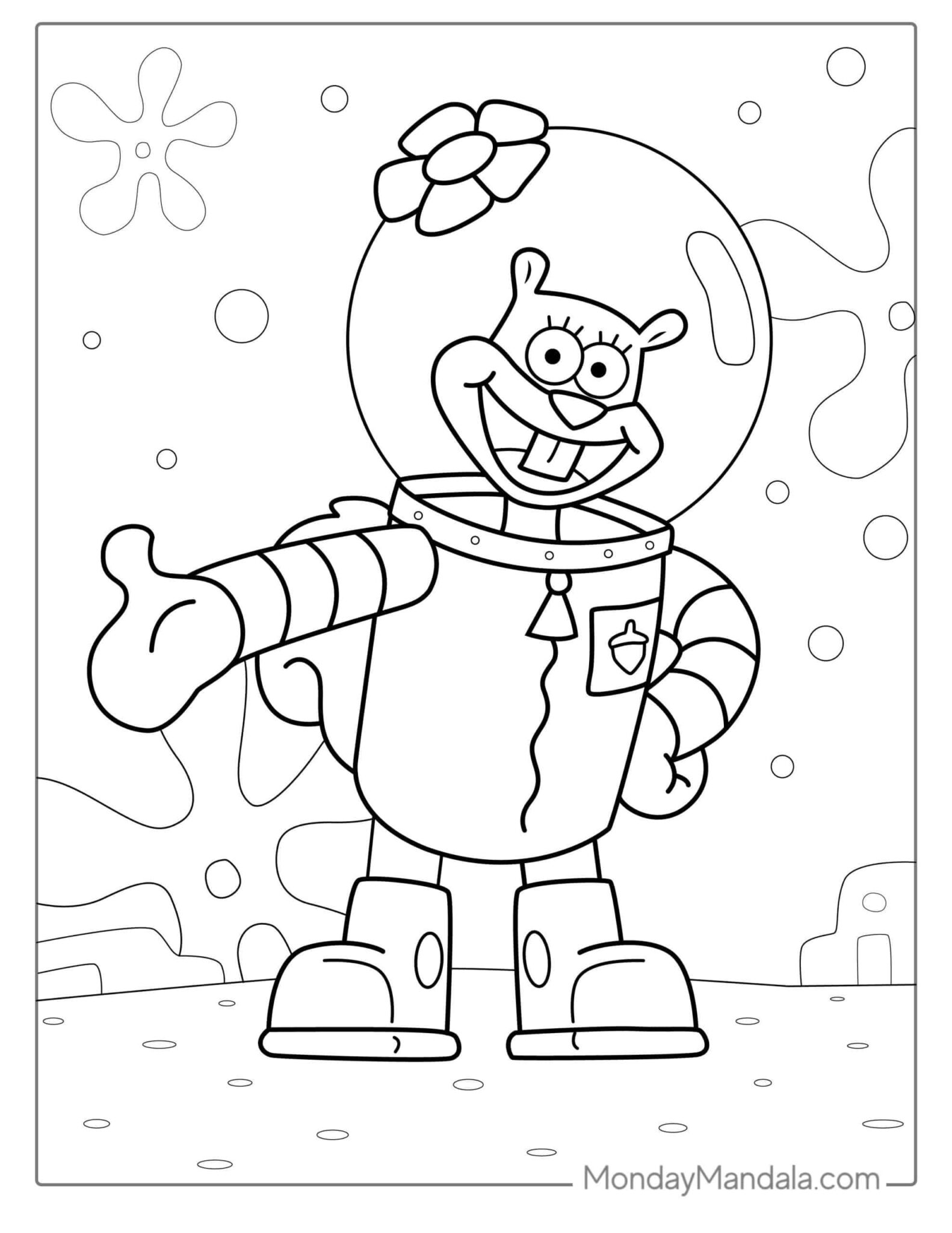 Spongebob Characters Coloring Pages - Printable Coloring Free
