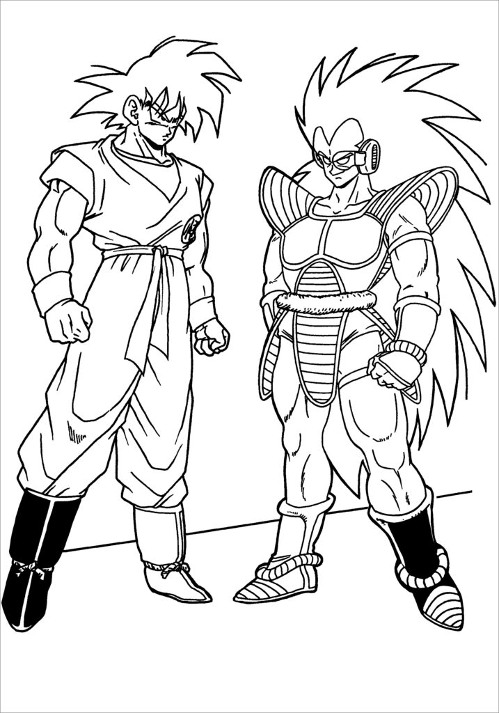 Dragon Ball Z Goku Coloring Pages - Printable Coloring Free