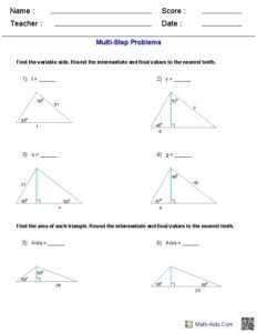 Geometry Worksheets - Printable Coloring Free