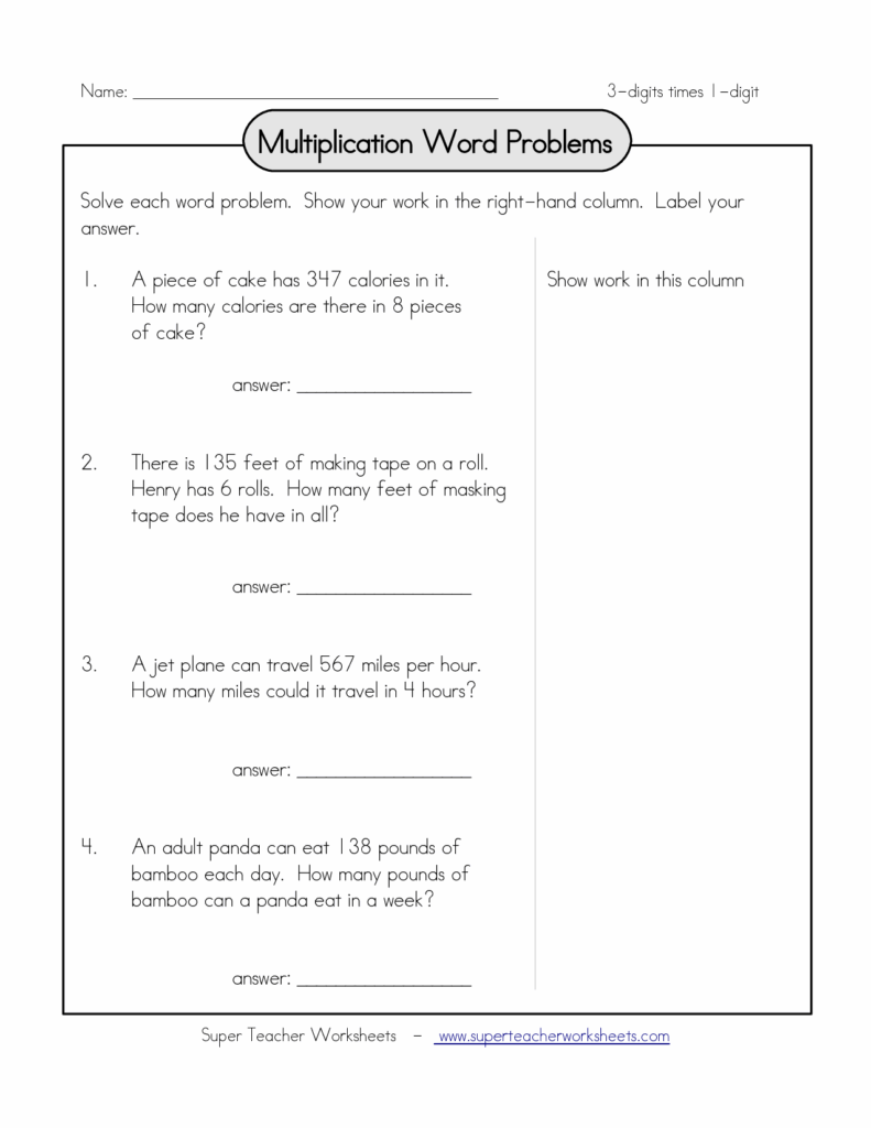 Multiplication For Class 5 - Printable Coloring Free