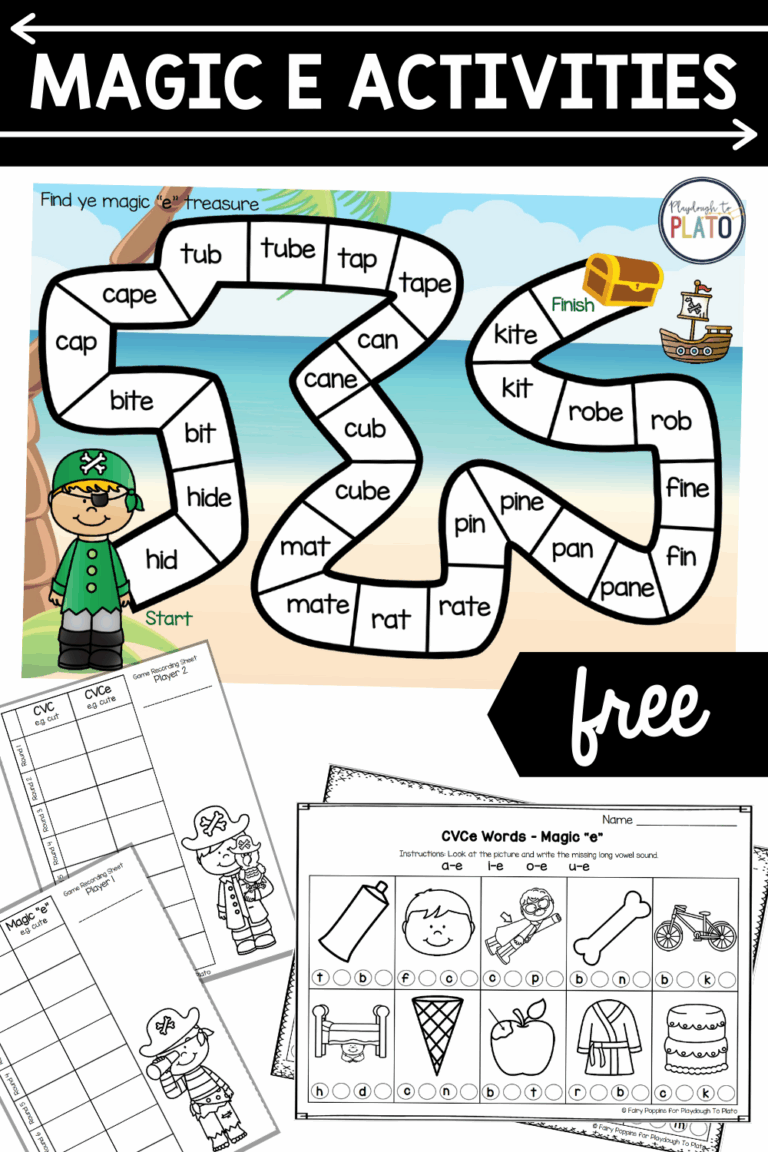 Magic E Worksheets - Printable Coloring Free