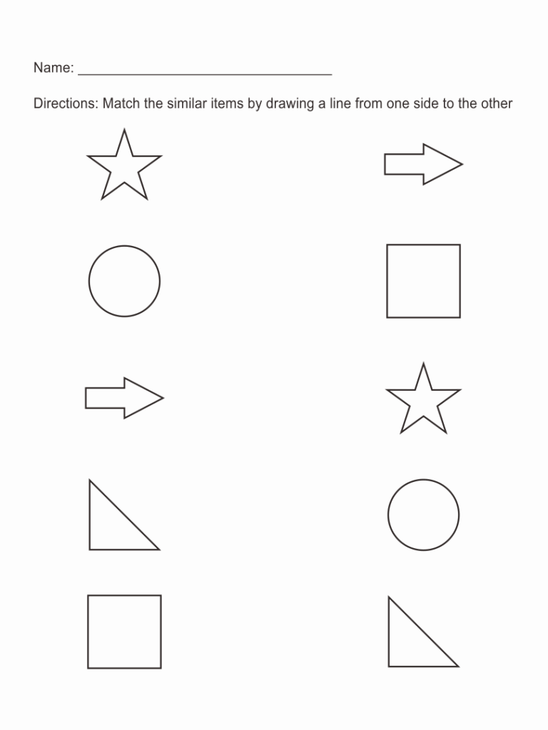 Pre K Worksheets - Printable Coloring Free