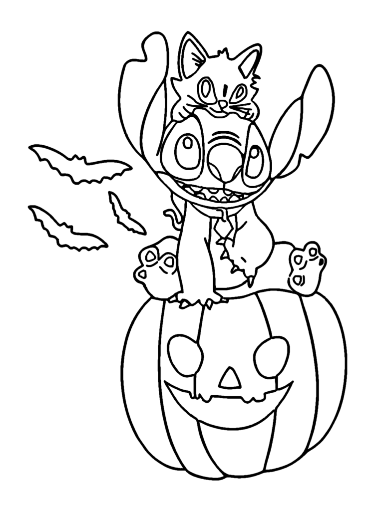 Stitch Coloring Page - Printable Coloring Free